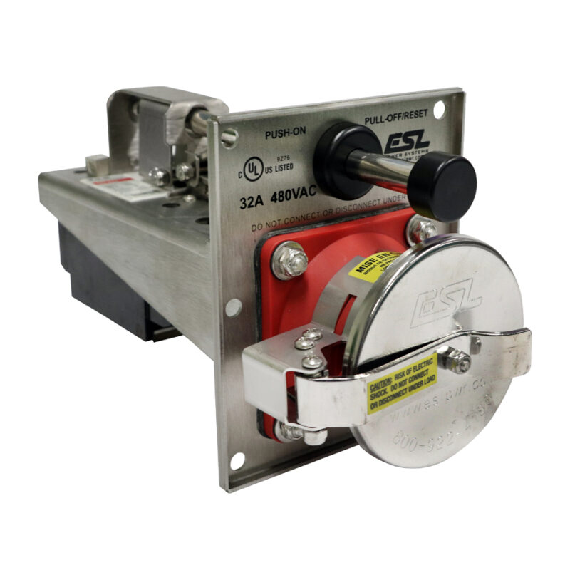 32A 480VAC Safety-interlocked Power Outlet - ESL Power