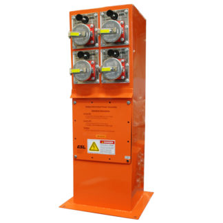 32A 480VAC 4-Gang Vertical Mount Assembly - ESL Power