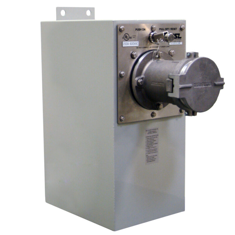 200A 600VAC 1-Gang Wall Mounted Power Outlet Assembly - ESL Power