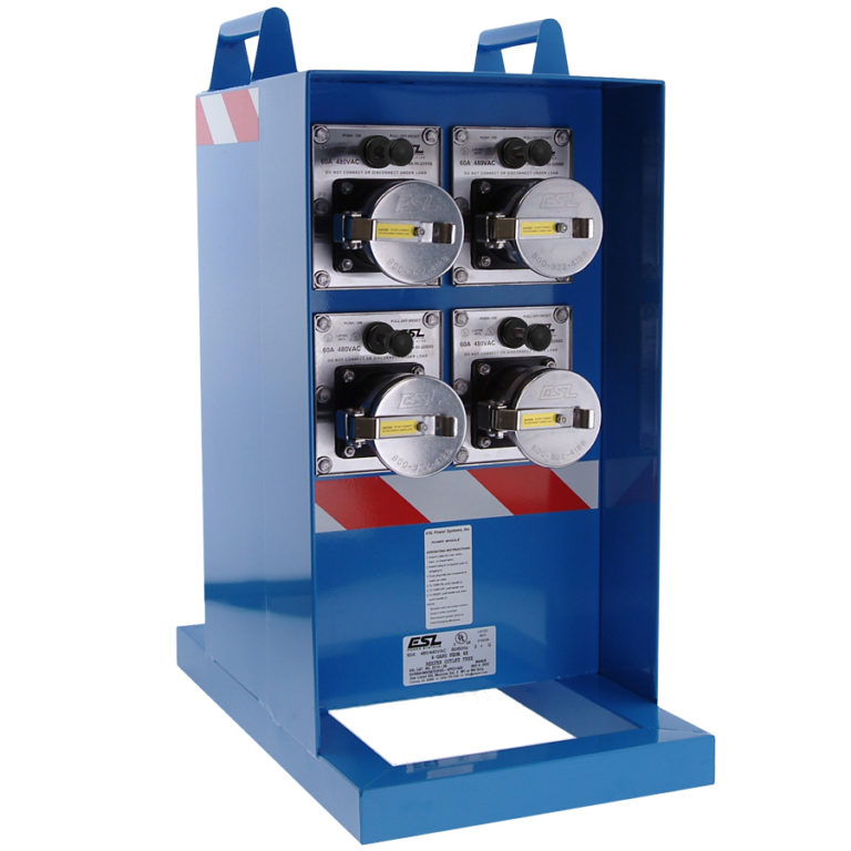 60A 480VAC 4-Gang Portable Reefer Assembly - ESL Power