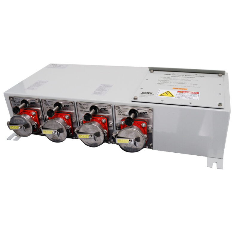 32A 480VAC 4-Gang Horizontal Mount Assembly - ESL Power